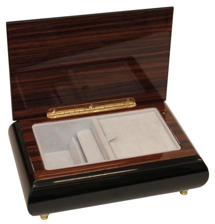 Rodi Music Box since 1972 - Nr.16CR03 Intarsien Rose Schwarz